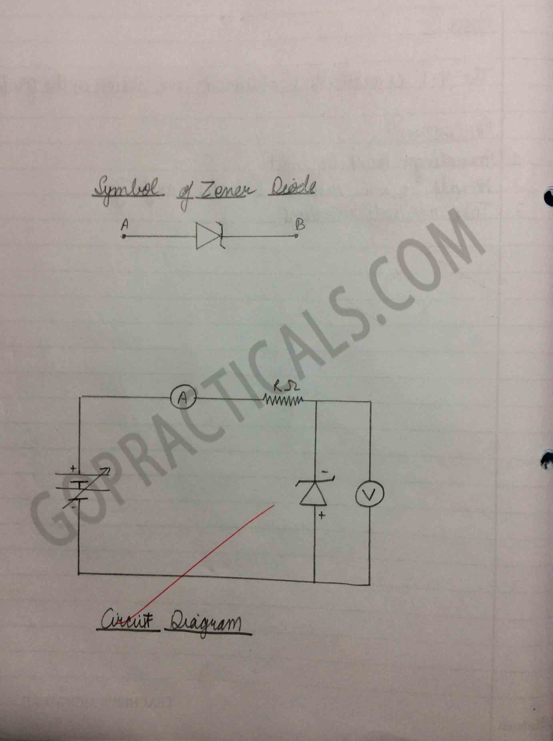 Characteristics Of Zener Diode With Circuit Diagrams