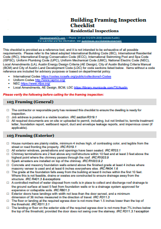 Basement Framing Inspection Checklist - Openbasement