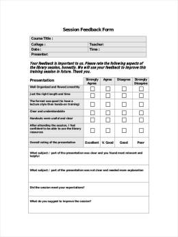 The Benefits Of Using A Free Training Feedback Form Template In 2023 
