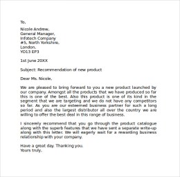 Letter Heading Format Examples Letters