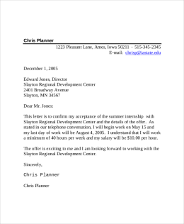 How To Write A Confirmation Letter For Internship