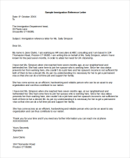 Sample Reference Letter For Immigration Sample Reference Letter For Immigration