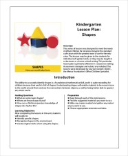 Lesson Plan For Kindergarteners Lesson Plan For Kindergarteners