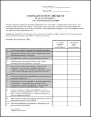 Contract Checklist Template Printable Word Searches Contract Checklist Template Printable Word Searches