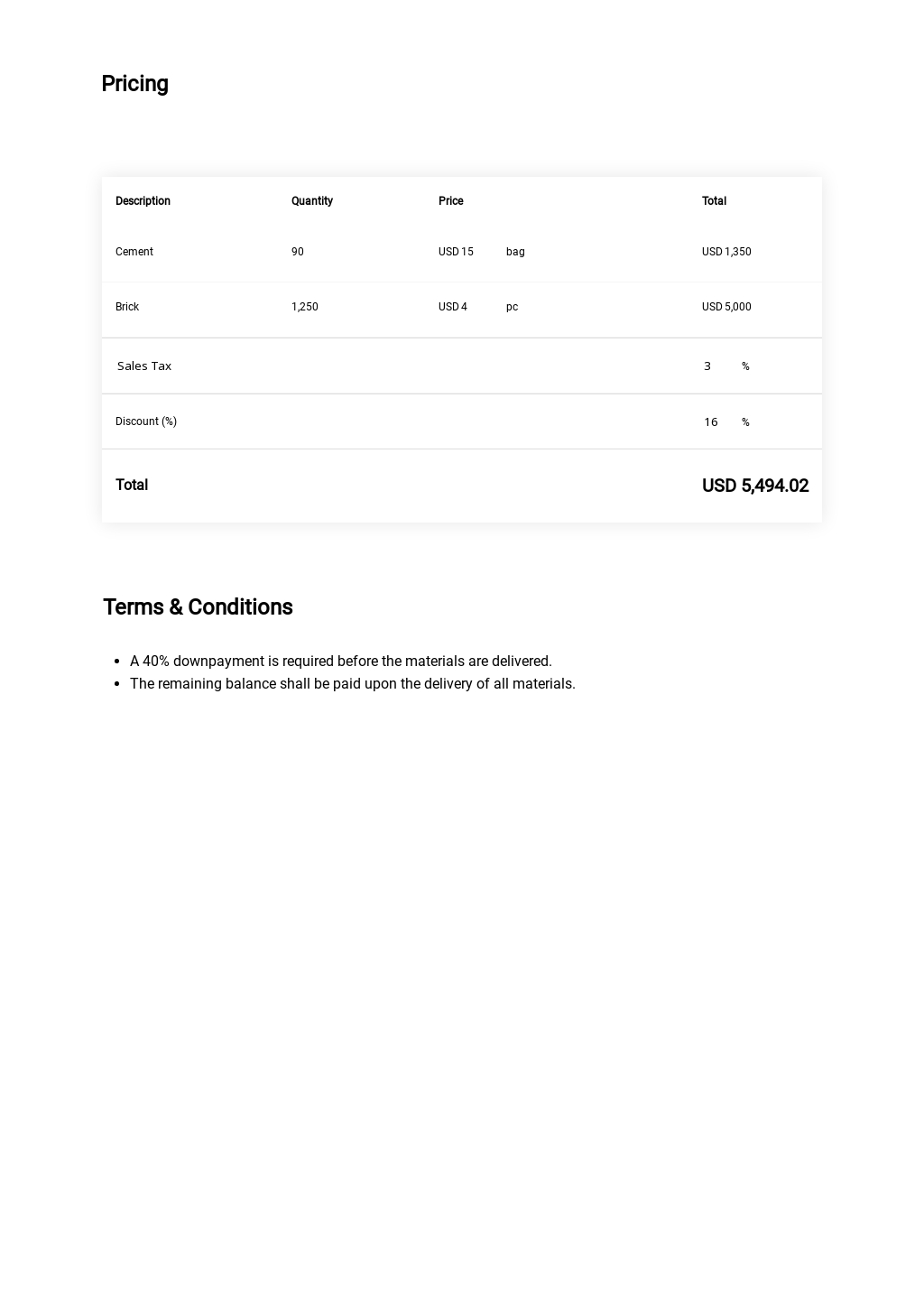Construction Material Quotation Template Free PDF Word construction-material-quotation-template-free-pdf-word