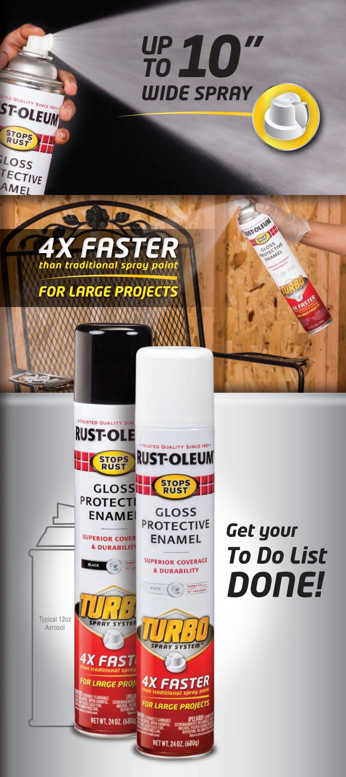 A Guide To Using Rust-Oleum Turbo Spray Paint Colors - Paint Colors