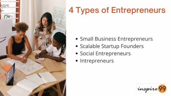 4 Types of Entrepreneurs: Key Distinctions for Startup Founder - Inspire 99