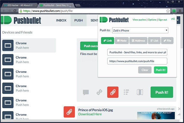 download to mac Sierra Pushbullet for Chrome 339 via OneDrive : quimamadeho23