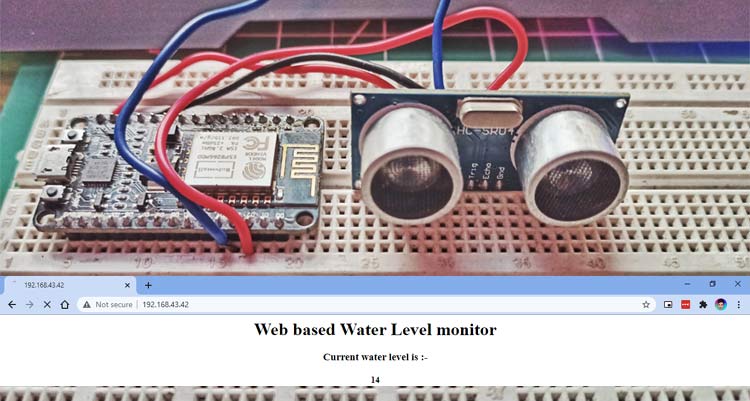 Water Level Indicator Circuit Using Arduino