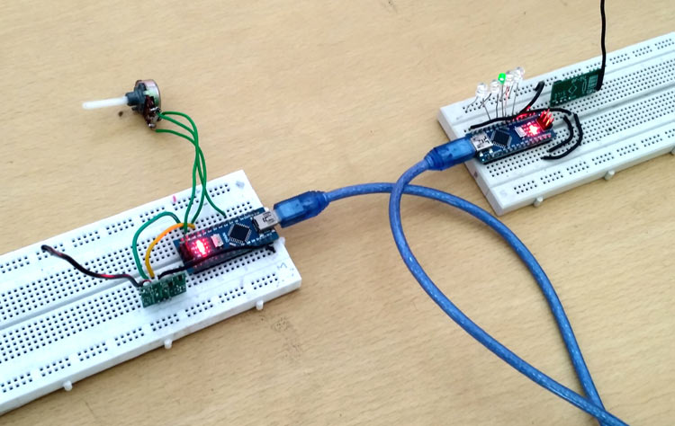 Rf Transmitter And Receiver Circuit Arduino - Circuit Diagram