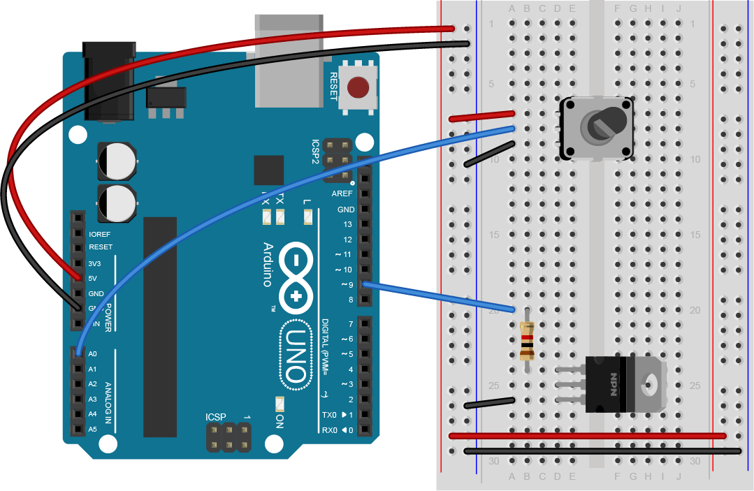 Potentiometer Wiring Diagram Arduino - Wiring Flow Schema
