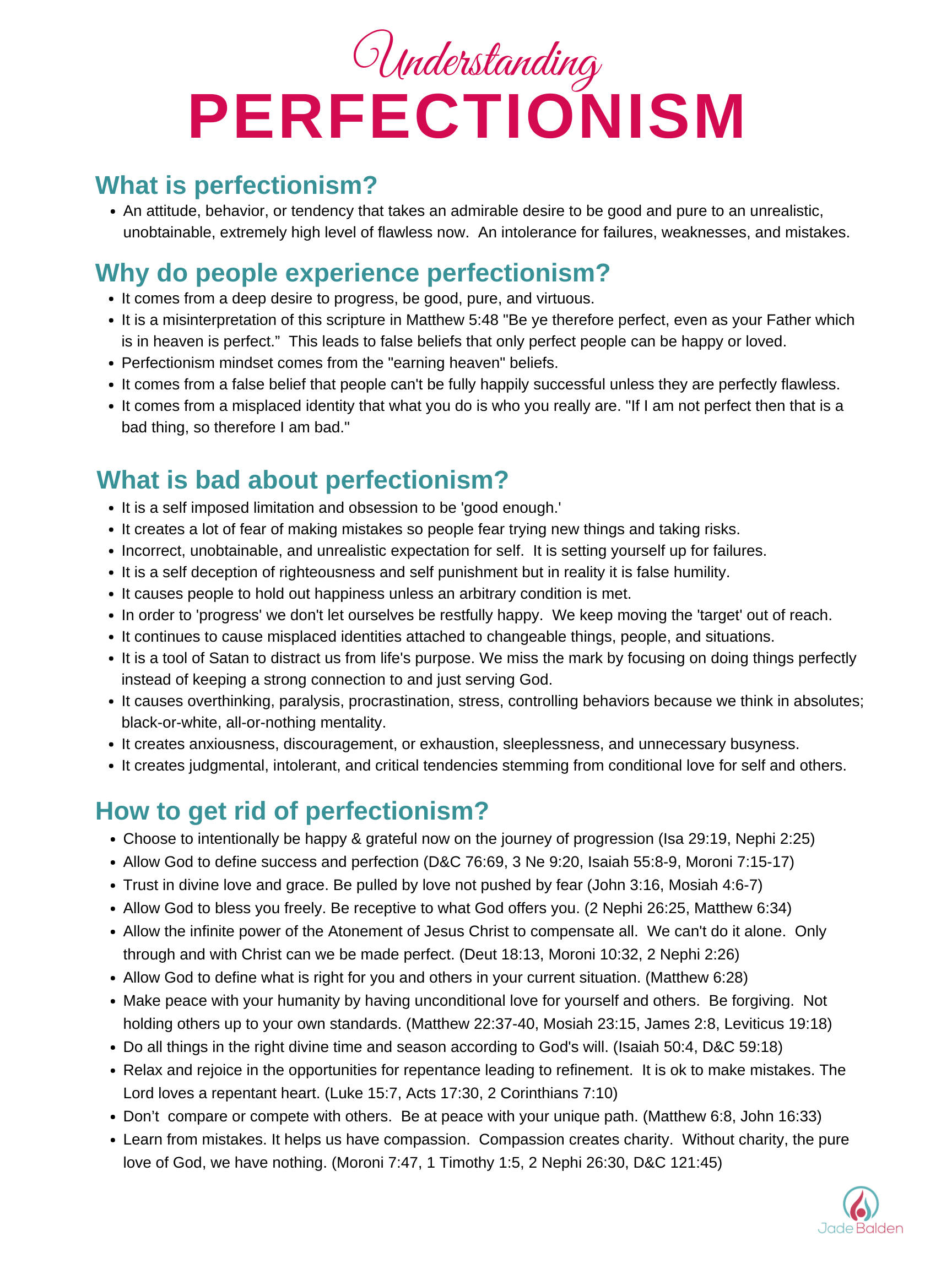 Perfectionism | Jade Balden