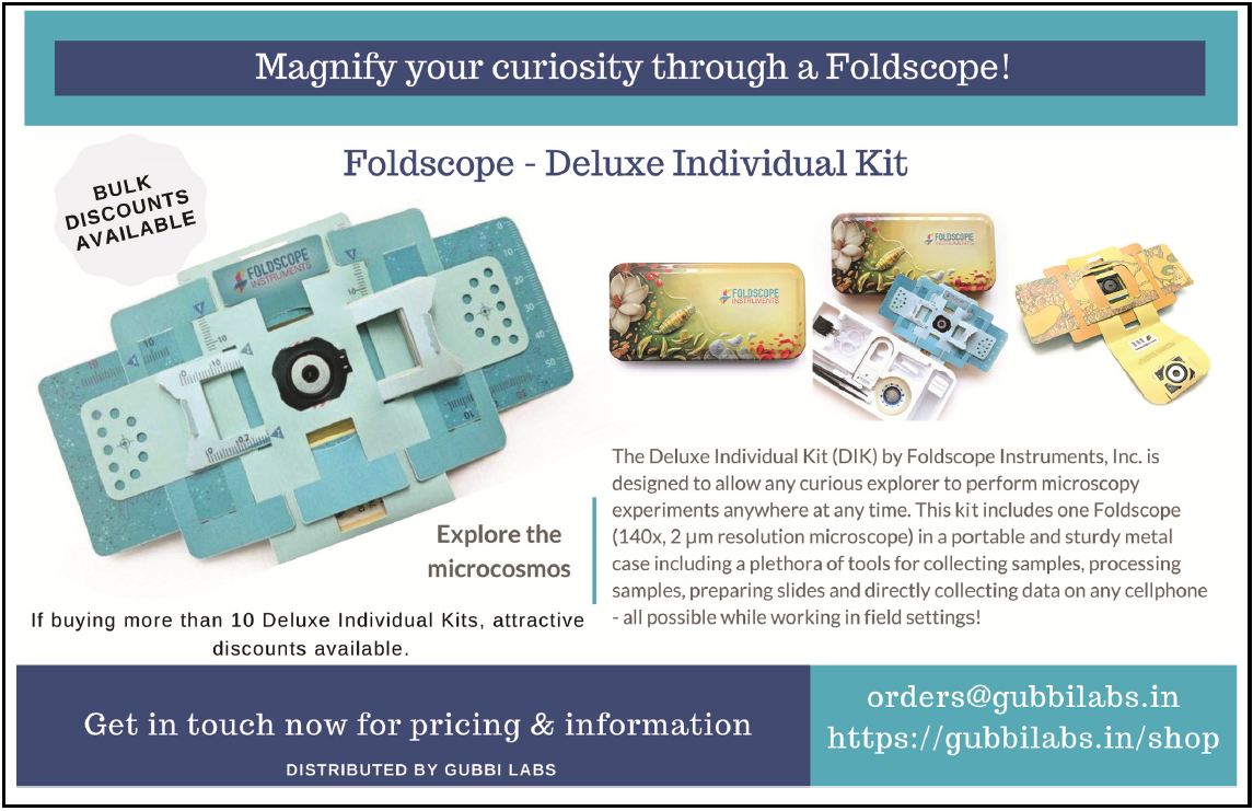 Foldscope - Deluxe Individual Kit @Current Science @Jaivikshastram ...