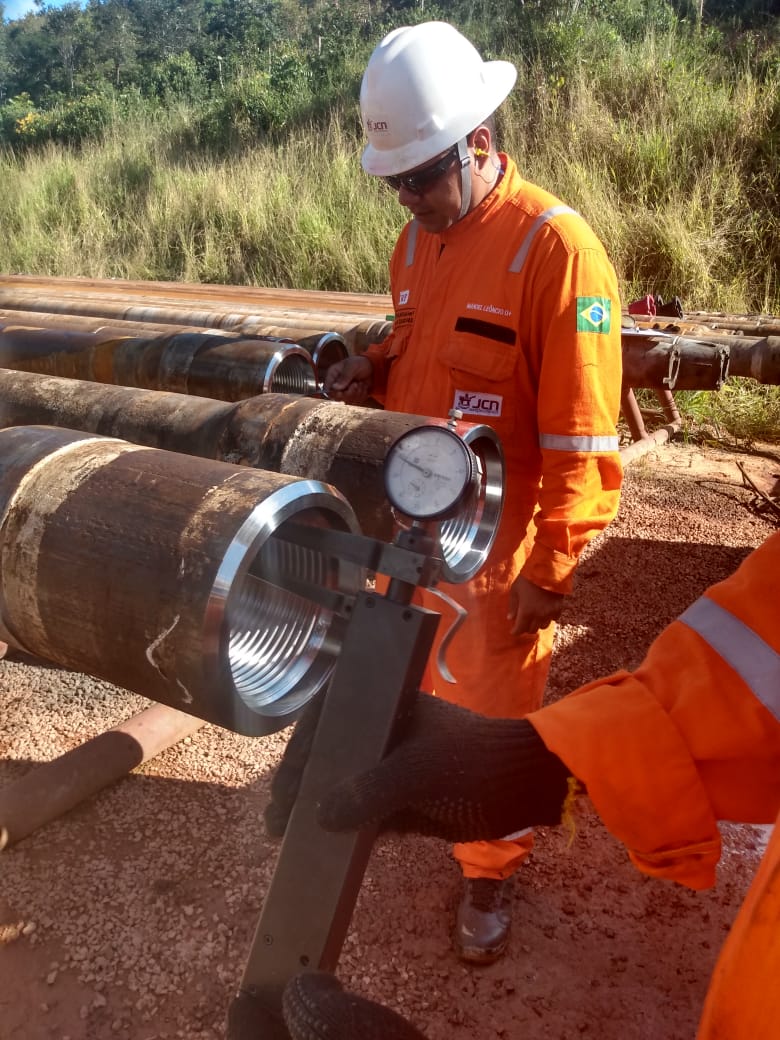 Inspeção dimensional em tubos de Perfuração (drill pipe), conforme ...