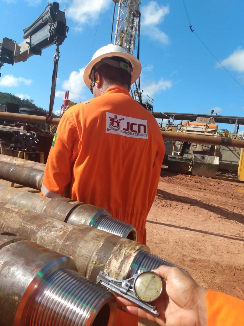 Inspeção dimensional em tubos de Perfuração (drill pipe), conforme ...