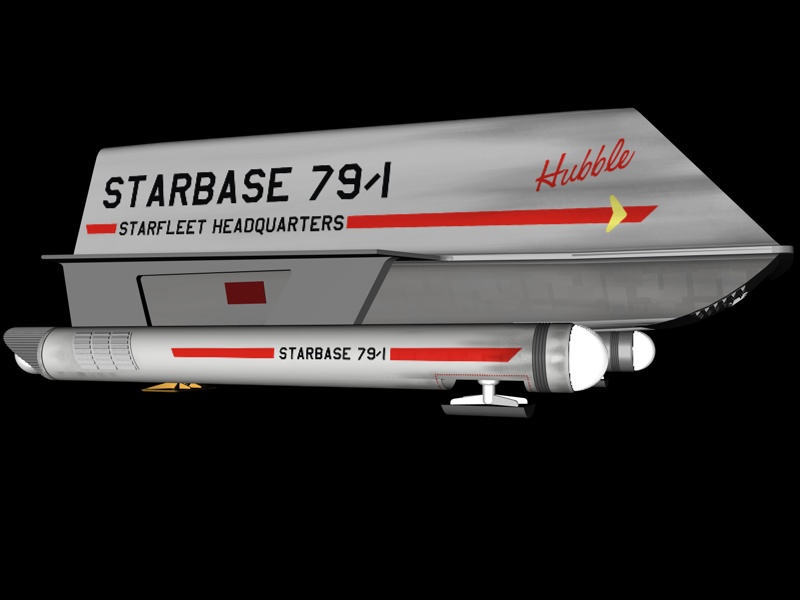 Shuttlecraft 3D Model: Starfleet Type F Star Trek Galileo Seven
