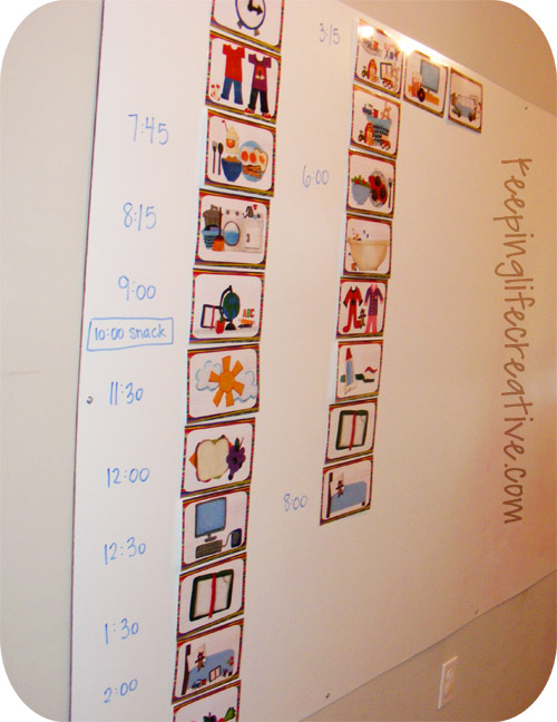 Routine Chart - Keeping Life Creative