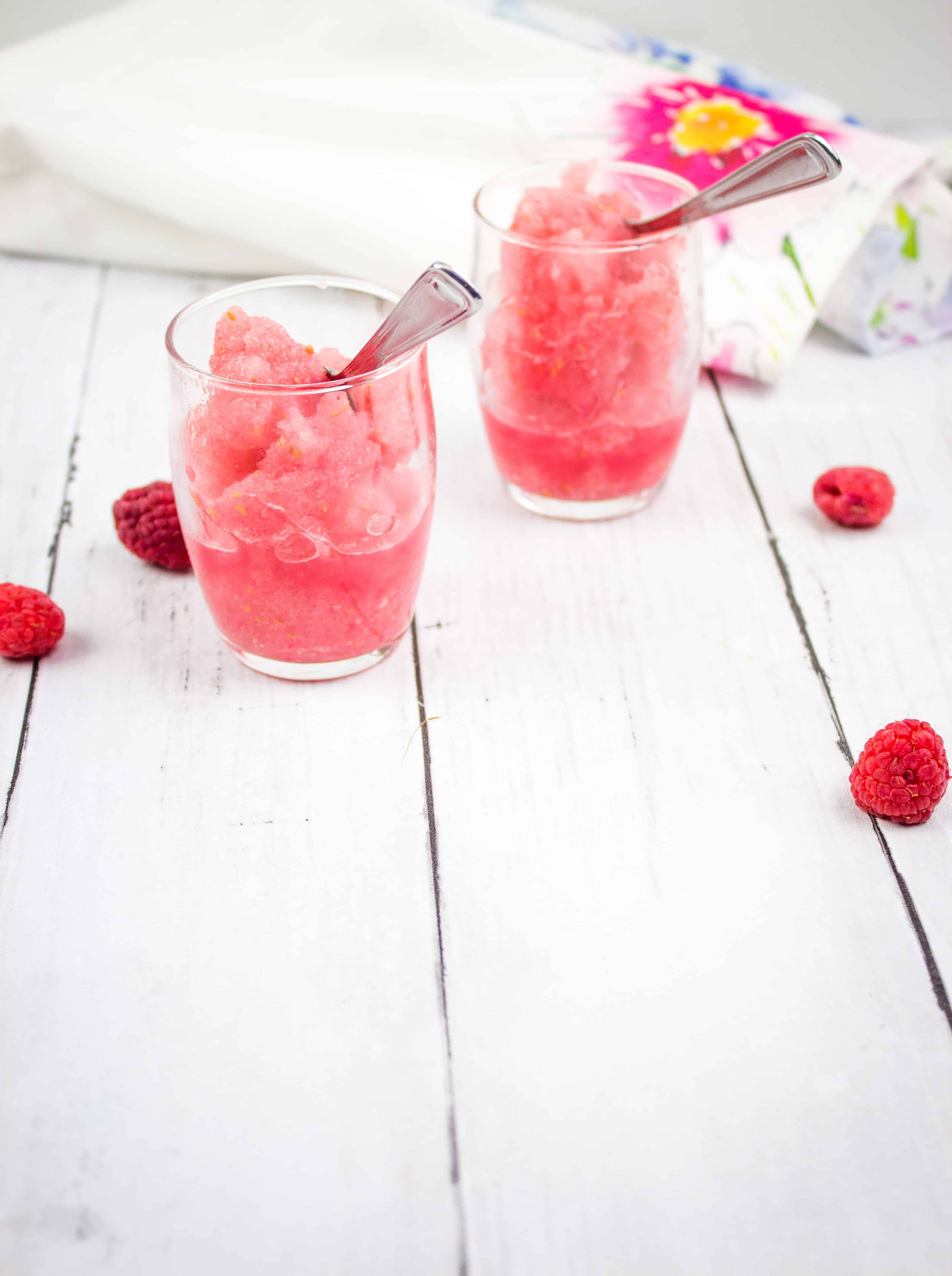 Frozen Raspberry Vodka Slush - Keto Cooking Wins