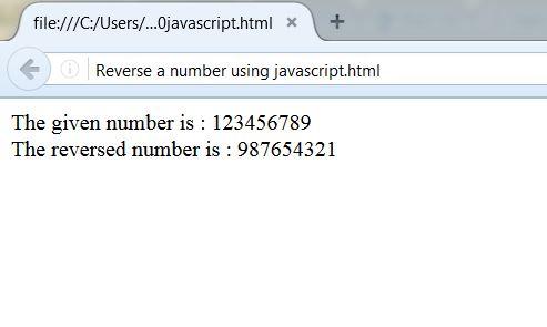 Javascript to reverse a given number | Palindrome program - Krazytech