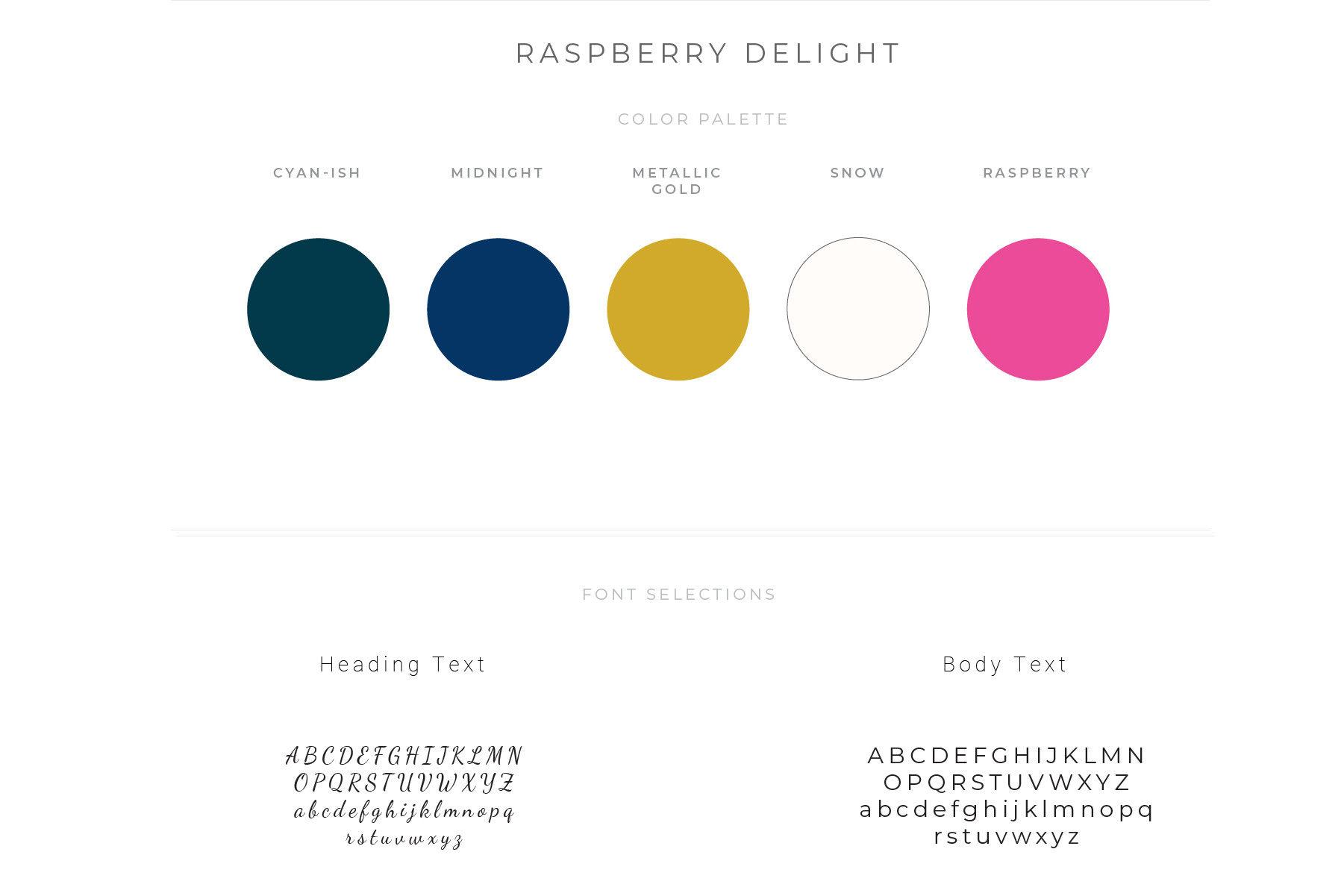 Raspberry Delight Branding Kit - Launched Creative Designs