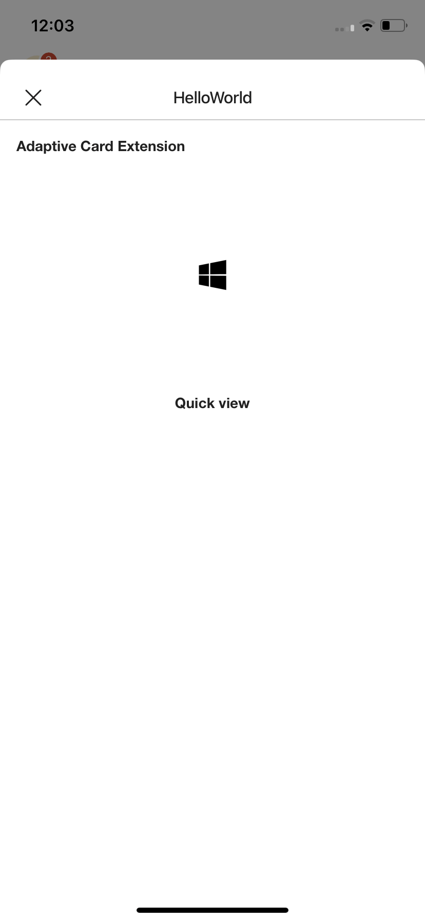 Quick View of Dashboard Cards in Dark Mode for Viva Connections Mobile ...