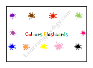 Colours Flashcards for Nursery | Preschoolers kids - LearningProdigy ...