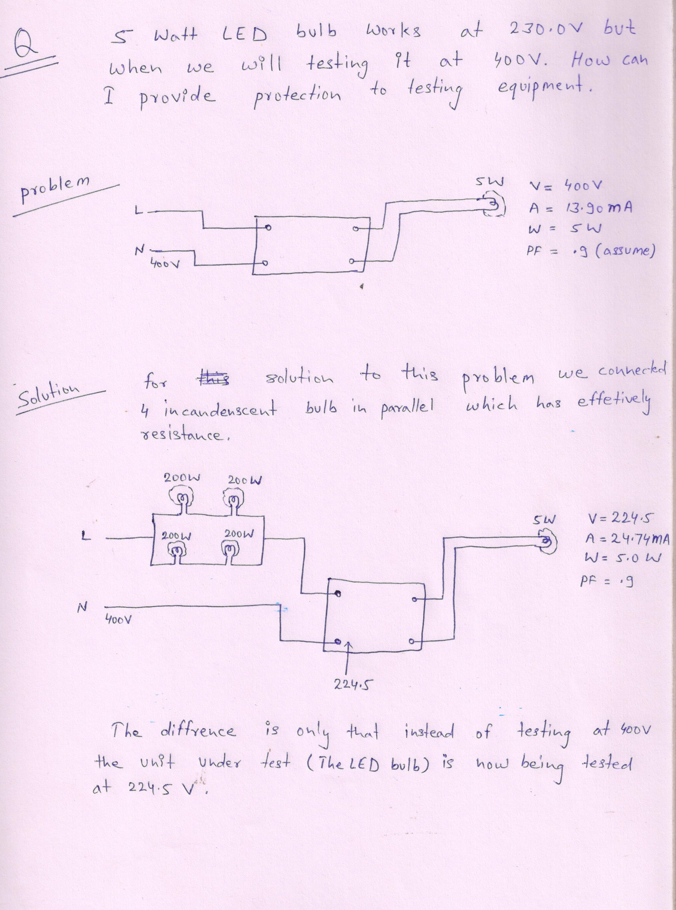 Series Parallel Test Lamp Circuit Diagram