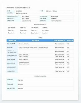 Google Docs Agenda Template Get Free Templates