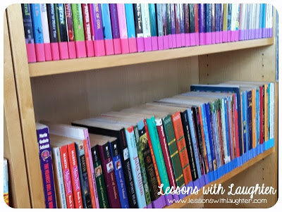 Color-Coded Classroom Library Organization - Lessons With Laughter
