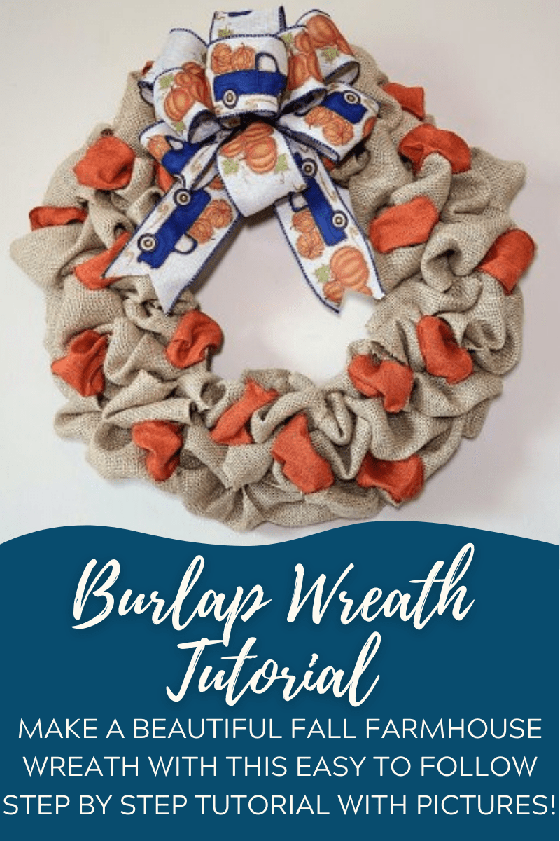 Burlap Wreath Tutorial - Life as a LEO Wife - DIY
