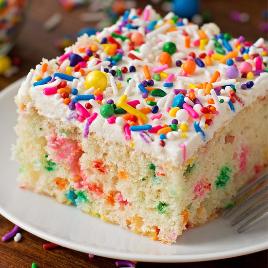 Funfetti Cake {With Homemade Buttercream Frosting!} | Life Made Simple