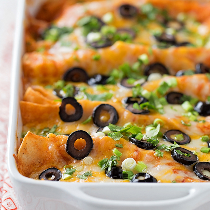 Easy Red Enchiladas - Life Made Simple