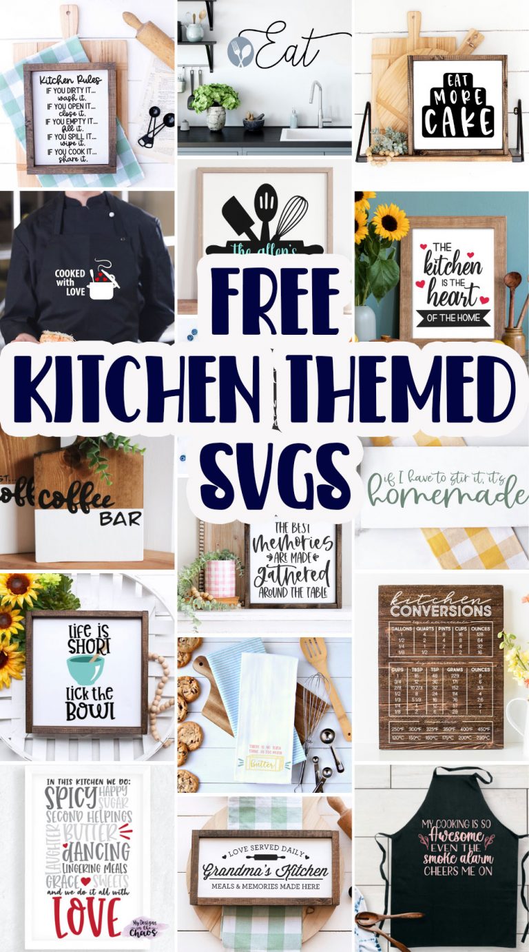 Kitchen Themed SVG files FREE - Life Sew Savory