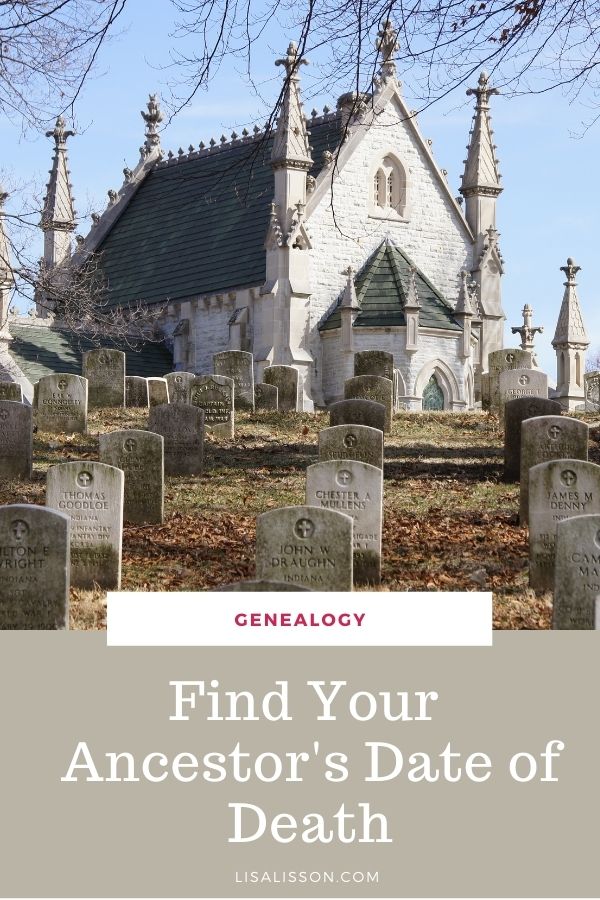 Finding Your Ancestor's Date of Death - Are You My Cousin?