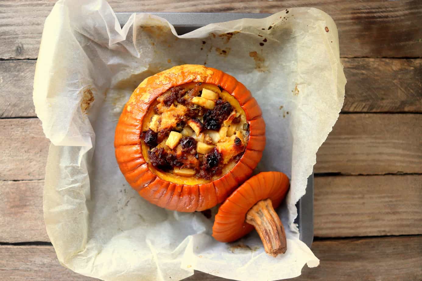 A Seasonal and Savory Stuffed Pumpkin | Little House Big Alaska
