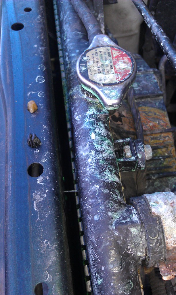 Car Radiator Coolant Leak