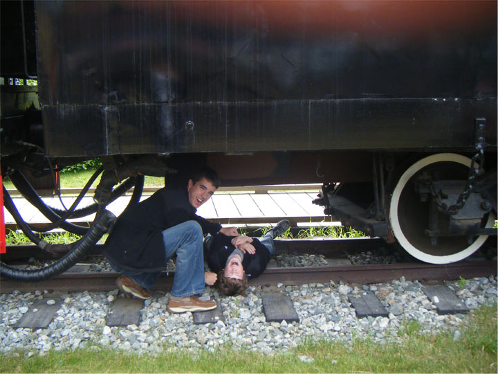 Dumb Man Films Himsself On Train Tracks Getting Ran Over By Train. Man ...