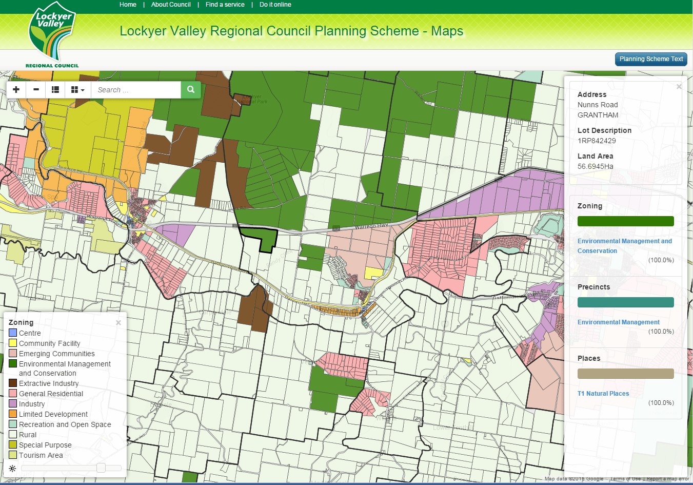 Lockyer Valley Regional Council Flood Maps