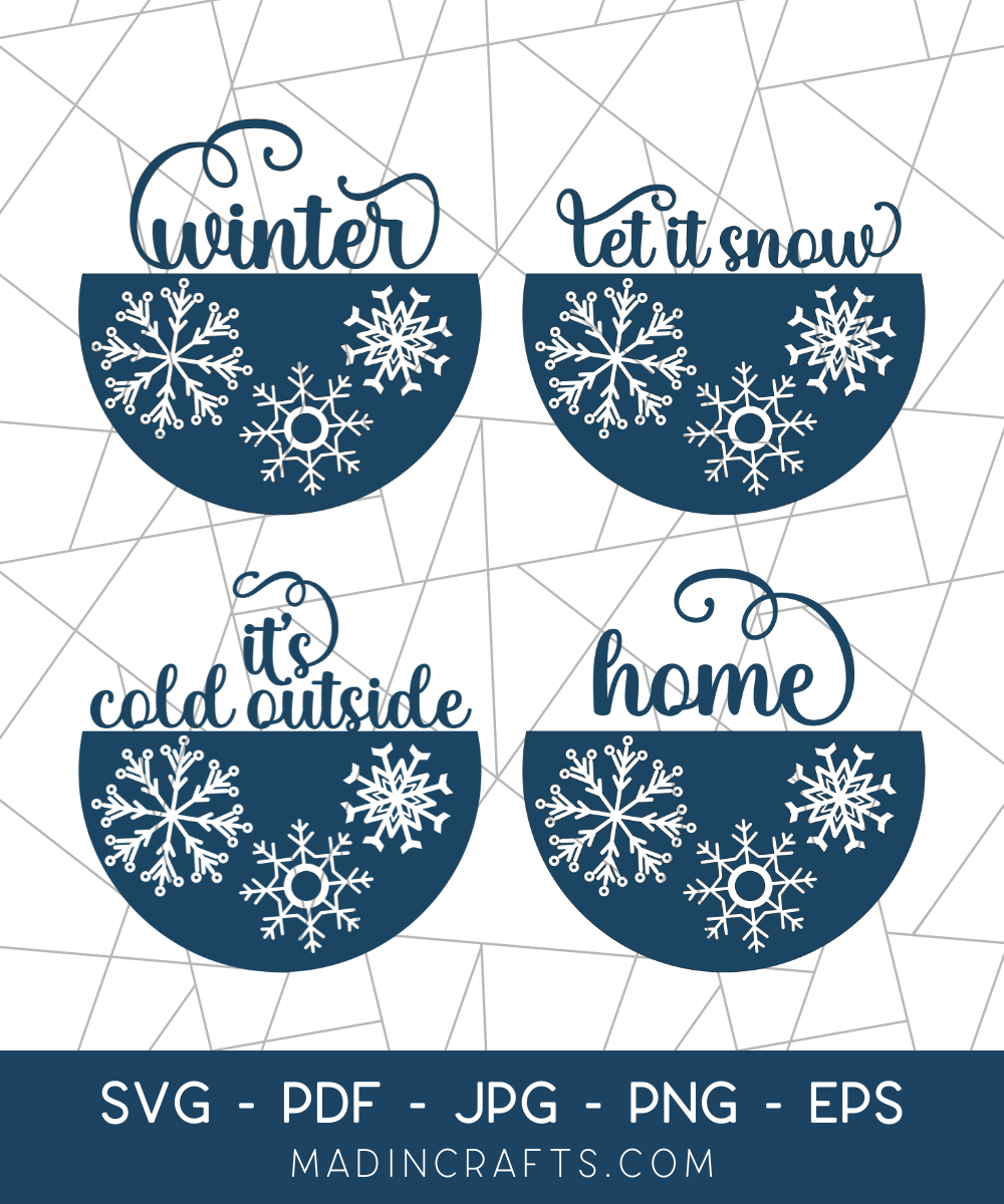 FREE LET IT SNOW SVG FILE Crafts Mad in Crafts