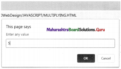 Maharashtra Board Class 11 Information Technology Practicals Skill Set 3 Client Side Scripting ...