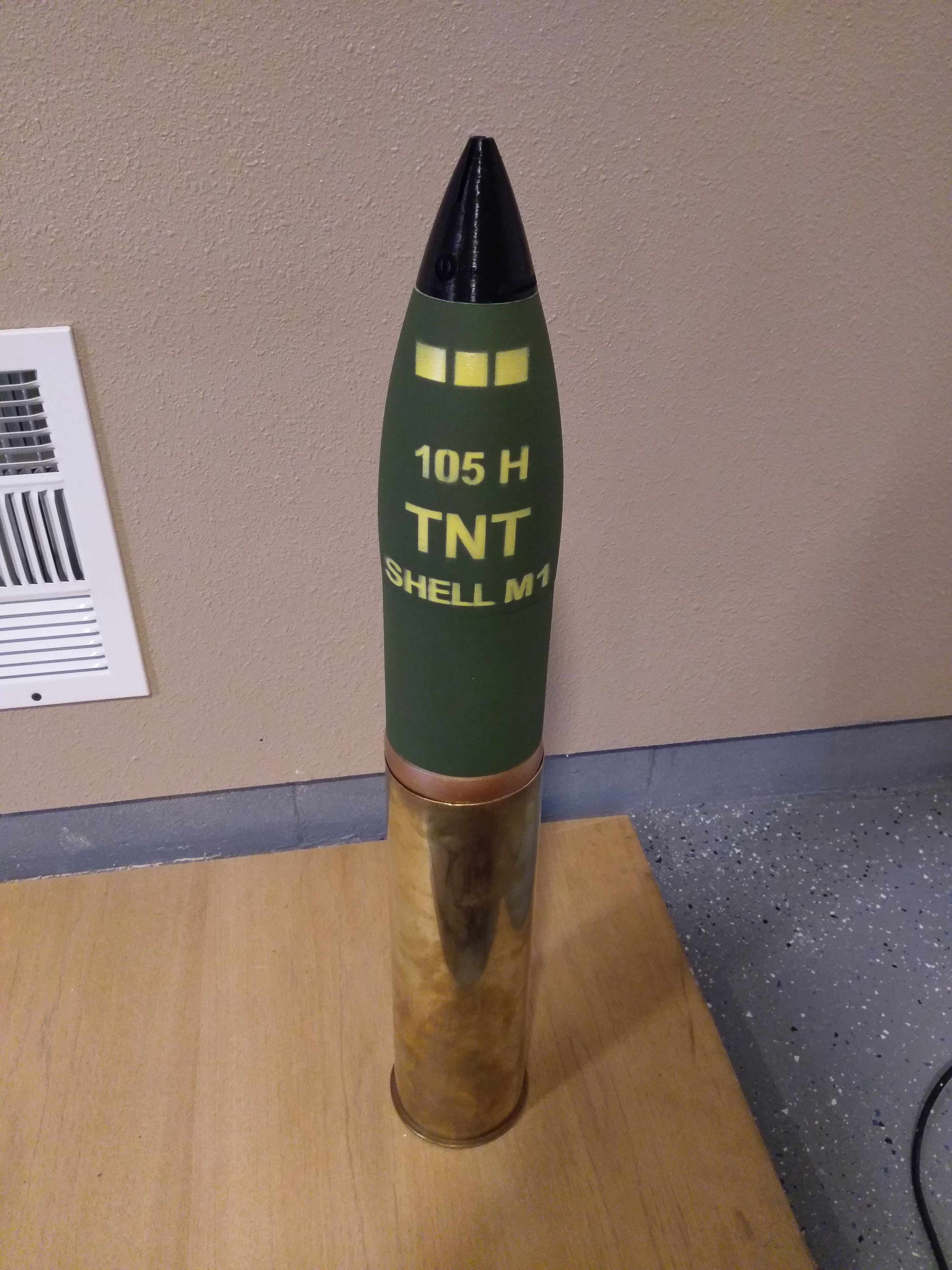 For Sale: 105MM Howitzer Shell Piggy Bank – Maker Steve