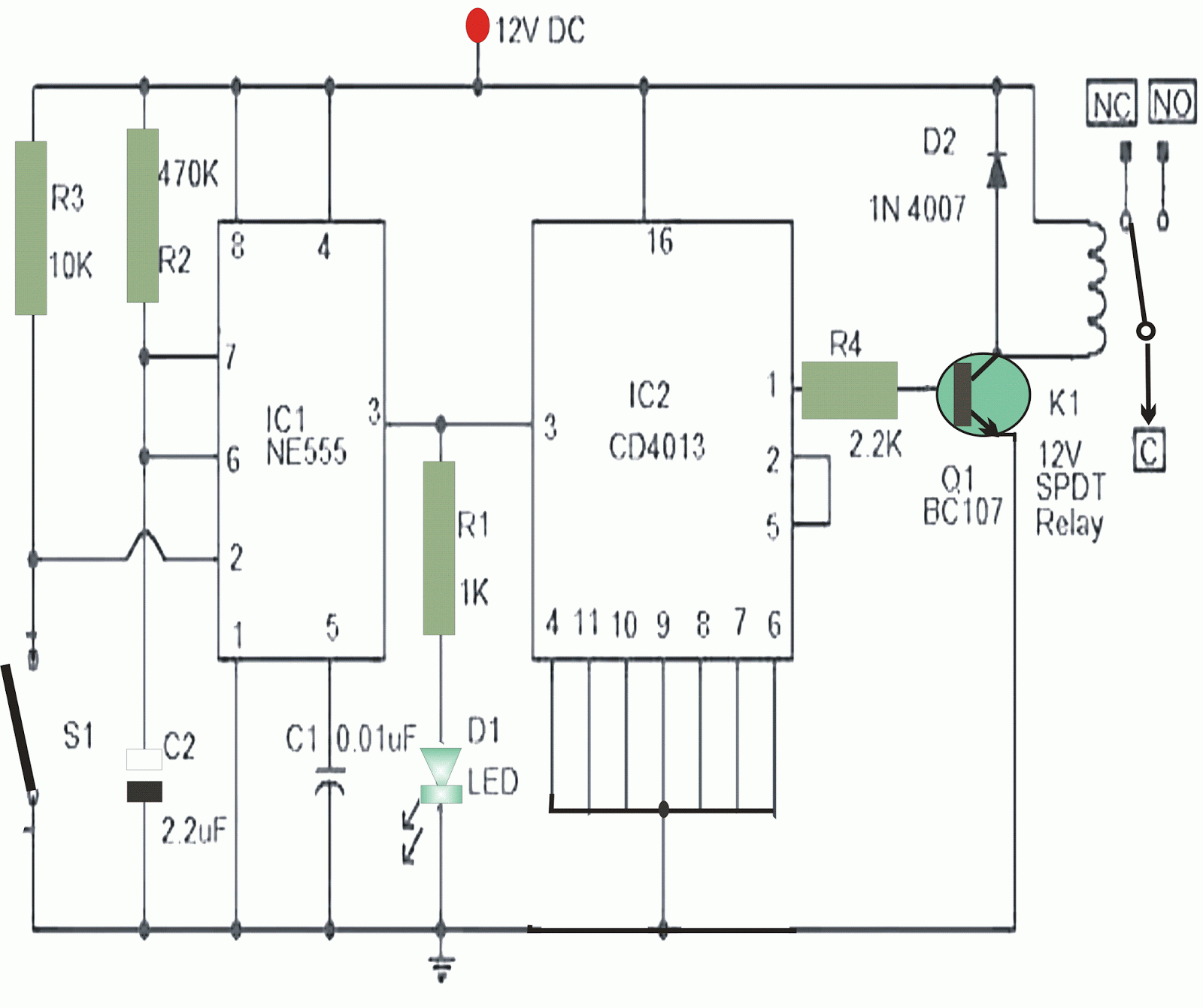 Proximity Sensor Circuit Diagram