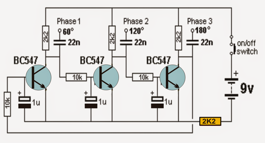 3 Phase Circuit Diagram