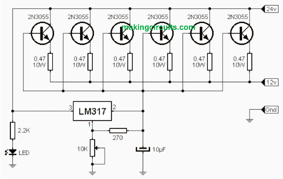 Circuit Diagram Of Power Supply Using Lm317 - Circuit Diagram