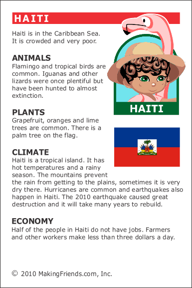 Facts about Haiti - MakingFriends