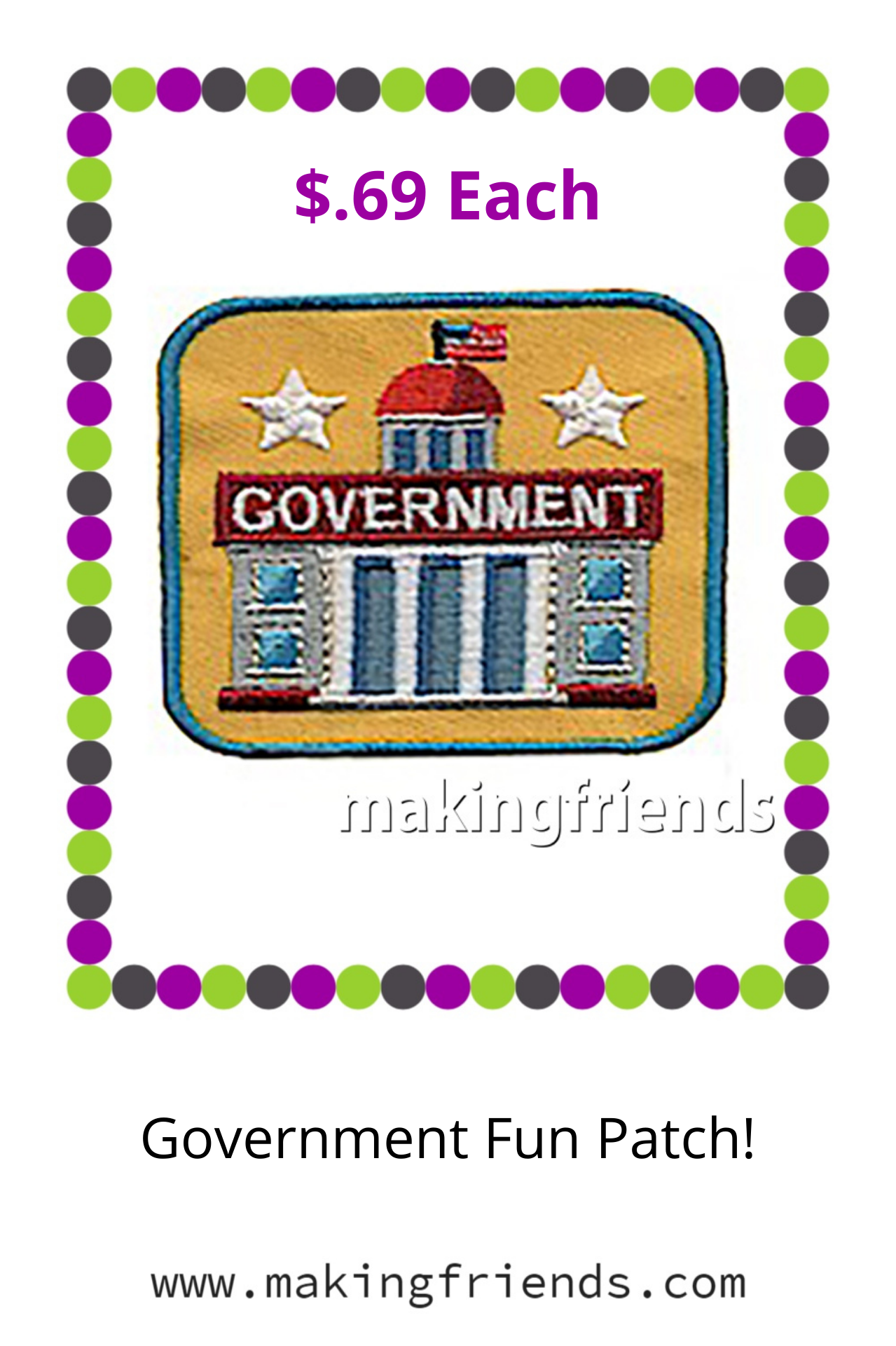 Government Patch - MakingFriends