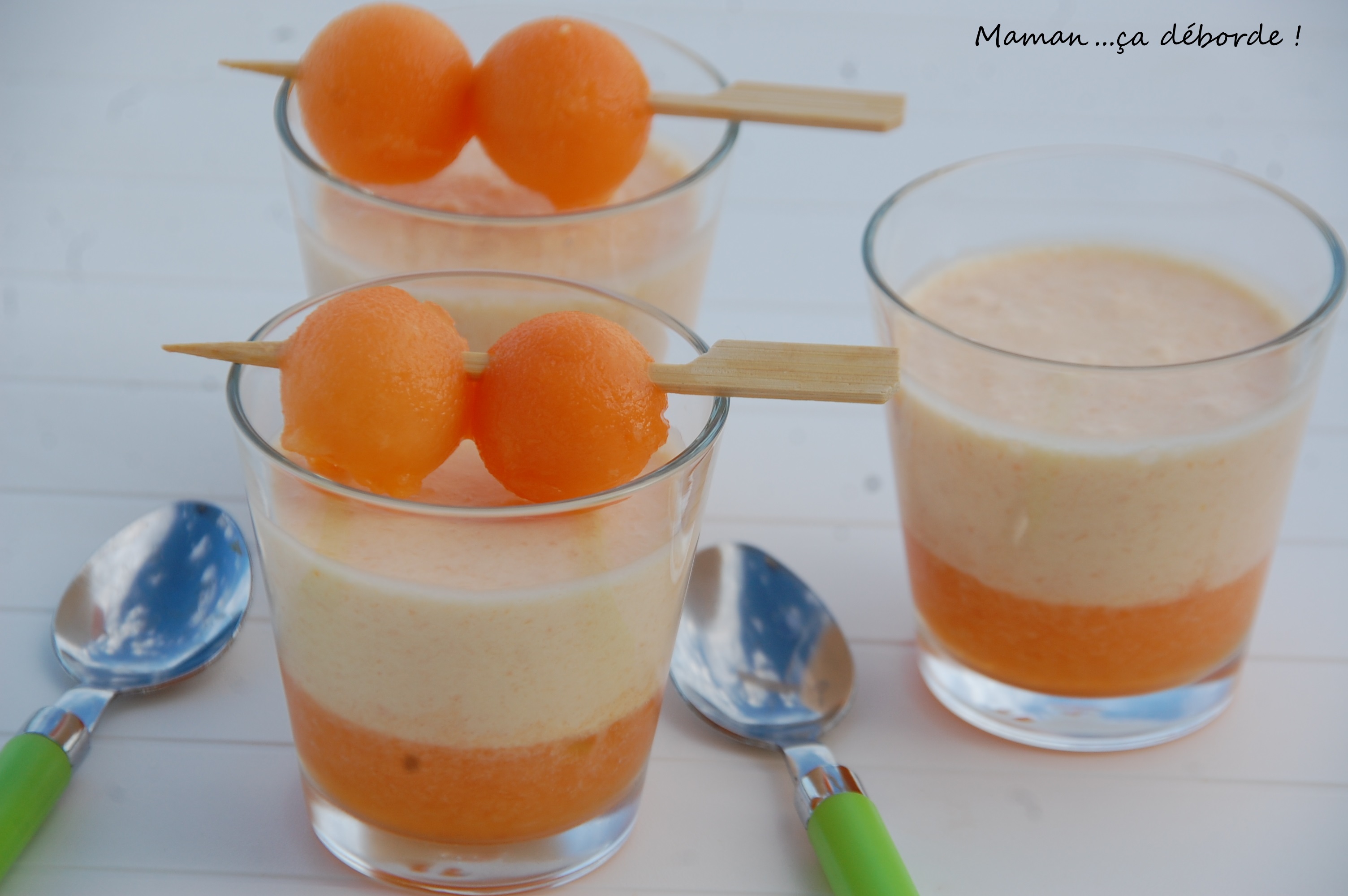 Mousse de melon - Maman...ça déborde