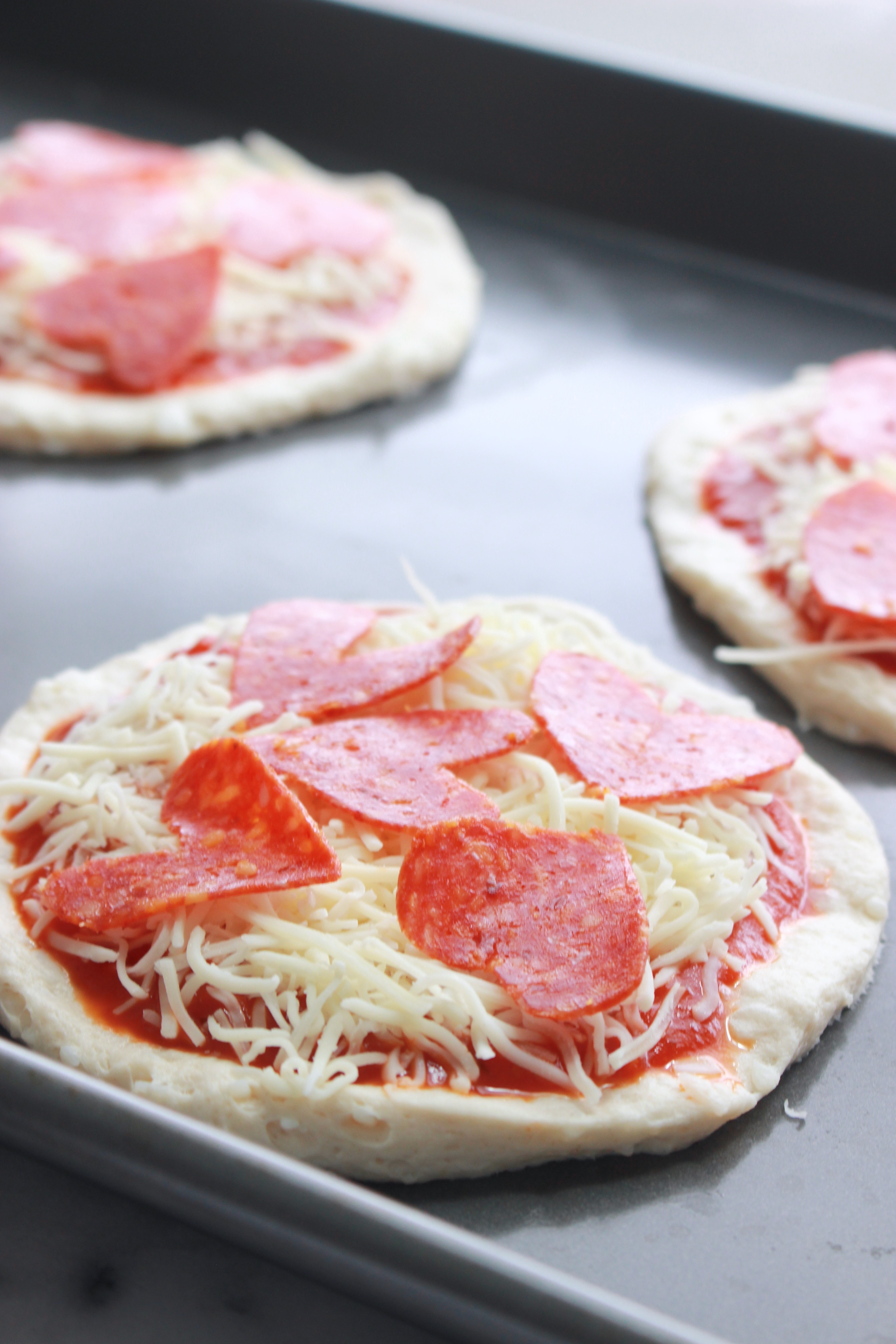 Mini Pepperoni Pizzas with Homemade Pizza Sprinkle • Mandy Jackson