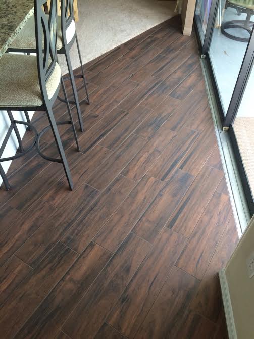 Wood Look Tile - Mann Tile Design Studio and Installation
