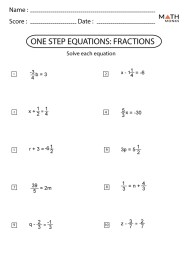 20 One Step Equations Worksheet Pdf Worksheets Decoomo 20 One Step Equations Worksheet Pdf Worksheets Decoomo